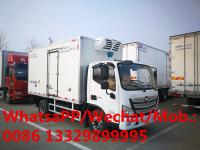 China New FOTON AUMARK S 4T-5T refrigerated truck for sale,FOTON 5m length reefer van truck for bag milk transportation for sale