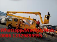 China Customized good price dongfeng double-cab 14m truck mounted aerial platform for sale, high altitude operation vehicle for sale