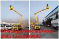 China Customized good price dongfeng double-cab 14m truck mounted aerial platform for sale, high altitude operation vehicle for sale
