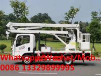 China good price FAW 4*2 LHD 13.5M working height truck mounted aerial working platform, jiefang hydraulic bucket vehicle for sale
