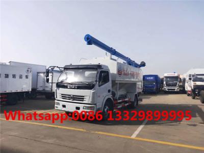 China new dongfeng 5T poultry chicken dog feed transportation vehicle for sale, farm-oriented bulk feed container truck for sale