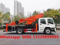 China HOT SALE! Customized ISUZU 24m telescopic truck mounted aerial working platform, good price hydraulic bucket vehicle for sale