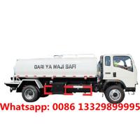 China good price HOWO 4*2 RHD 5,000L cistern water tanker vehicle for sale, customized 5cbm stainless steel water tanker truck for sale