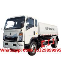 China good price HOWO 4*2 RHD 5,000L cistern water tanker vehicle for sale, customized 5cbm stainless steel water tanker truck for sale