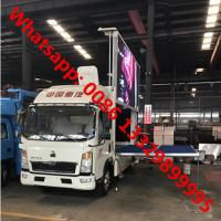 China Factory price Digital LED Billboard Truck HOWO Mobile Advertising Vehicle TV SHOW Truck, mobile LED screen box vehicle for sale