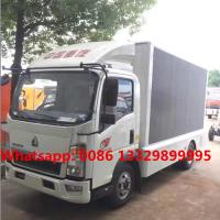 China Factory price Digital LED Billboard Truck HOWO Mobile Advertising Vehicle TV SHOW Truck, mobile LED screen box vehicle for sale