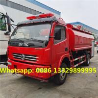 China Dongfeng RHD 120hp 5m3 fire sprinkler truck for sale, HOT SALE! Good price Dongfeng water tanker firefighting vehicle for sale