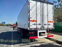 China SHACMAN Brand 4*2 245hp diesel Euro 5 40cbm refrigerated truck for sale, good price SHACMAN 15T cold van box vehicle for sale