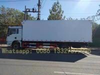 China SHACMAN Brand 4*2 245hp diesel Euro 5 40cbm refrigerated truck for sale, good price SHACMAN 15T cold van box vehicle for sale