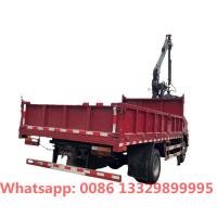 China 4x2 6T 7T 8T 10T Knuckle Boom Hydraulic Rolling wood Brick grabbing truck, mobile cargo truck with gripping apparatus for sale