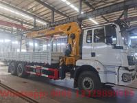 China Factory sale Good price SHACMAN 10T telescopic crane boom mounted on cargo truck for sale, cargo truck with crane boom for sale
