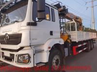 China Factory sale Good price SHACMAN 10T telescopic crane boom mounted on cargo truck for sale, cargo truck with crane boom for sale