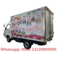 China Customized FOTON 4*2 LHD diesel engine 1.5T refrigerated minivan car for Zambia, Good price smallest FOTON cold van box for sale