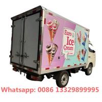 China Customized FOTON 4*2 LHD diesel engine 1.5T refrigerated minivan car for Zambia, Good price smallest FOTON cold van box for sale