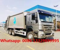 China whole price 6*4 HOWO LHD 20CBM refuse wastes collecting vehicle for sale,HOT SALE! new 16T garbage compactor truck for sale
