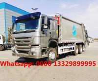 China whole price 6*4 HOWO LHD 20CBM refuse wastes collecting vehicle for sale,HOT SALE! new 16T garbage compactor truck for sale