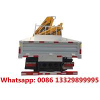 China smallest and cheapest mini RHD DONGFENG 4*2 3.2T XCMG knukcle crane boom mounted on cargo truck, folded truck with crane for sale
