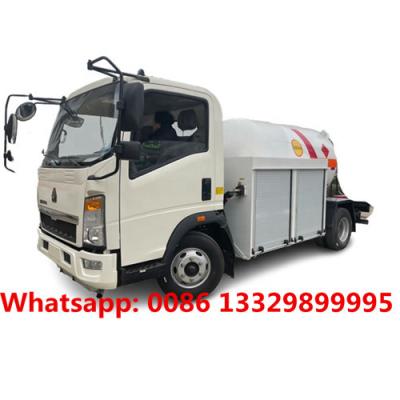 China Good price SINO TRUK HOWO 8CBM mobile propane gas filling tanker vehicle for sale,HOT SALE! 8,000L LPG GAS TANKER TRUCK for sale