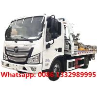 China HOT SALE! FOTON AUMARK 4*2 LHD 4T flathead wrecker towing truck for sale, Lower price breakdown recovery vehicle for sale