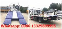 China HOT SALE! FOTON AUMARK 4*2 LHD 4T flathead wrecker towing truck for sale, Lower price breakdown recovery vehicle for sale
