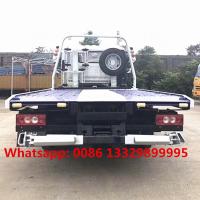 China HOT SALE! FOTON AUMARK 4*2 LHD 4T flathead wrecker towing truck for sale, Lower price breakdown recovery vehicle for sale