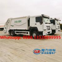 China HOT SALE!HOWO 4*2 LHD 290HP 16CBM compacted garbage truck, Good price 12T garbage compactor truck for sale for sale