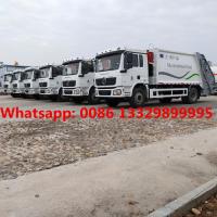China HOT SALE! SHACMAN brand 4*2 LHD 210hp rear loader garbage truck, good price garbage compactor truck for sale for sale