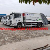 China HOT SALE! SHACMAN brand 4*2 LHD 210hp rear loader garbage truck, good price garbage compactor truck for sale for sale