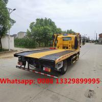 China good price customized ISUZU 98hp EURO 4 3T wrecker towing truck for sale, street block removal car vehicle for sale for sale