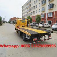 China good price customized ISUZU 98hp EURO 4 3T wrecker towing truck for sale, street block removal car vehicle for sale for sale