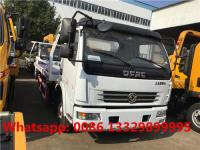 China Good price dongfeng 4T-5T flatbed wrecker towing vehicle for sale, HOT SALE! road breakdown recovery removal vehicle for sale