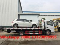 China Good price dongfeng 4T-5T flatbed wrecker towing vehicle for sale, HOT SALE! road breakdown recovery removal vehicle for sale