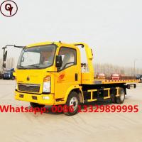 China Good price HOWO 5T Towing Emergency Rescue wheel lift Wrecker Tow Truck. road wrecker towing vehicle for sale for sale