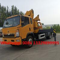 China HOT SALE! SINO TRUK HOWO 4*2 LHD 4T-5T wrecker towing truck with crane boom for sale,Small Car Towing Emergency Rescue for sale