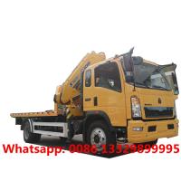China HOT SALE! SINO TRUK HOWO 4*2 LHD 4T-5T wrecker towing truck with crane boom for sale,Small Car Towing Emergency Rescue for sale