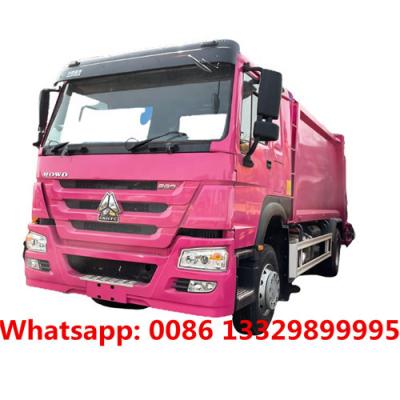 China HOT SALE! collecting domestic refuse compactor truck Suppliers 4x2 SINOTRUK HOWO LHD 16cbm rear loader garbage truck for sale