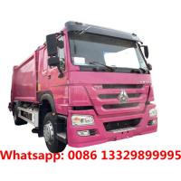 China HOT SALE! collecting domestic refuse compactor truck Suppliers 4x2 SINOTRUK HOWO LHD 16cbm rear loader garbage truck for sale