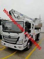 China FOTON AUMARK 4*2 LHD 16m aerial working platform truck for sale, good price hydraulic bucket cago vehicle for sale for sale