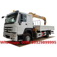 China Good price HOWO heavy duty 5T/6.3T/8T cargo truck with telescopic crane for sale, Mobile truck with crane for sale for sale