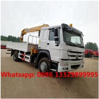 China Good price HOWO heavy duty 5T/6.3T/8T cargo truck with telescopic crane for sale, Mobile truck with crane for sale for sale