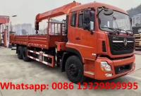 China HOT SALE! Dongfeng 6*4 10T telescopic crane boom mounted on truck, good price 10T-12T cargo truck with crane for sale for sale