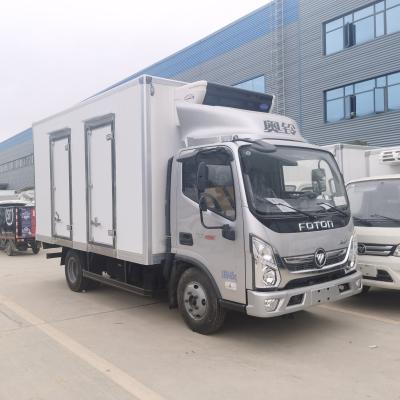 China Customized FOTON AUMARK 4*2 LHD Euro 4 3T refrigerated truck for Phillipines, HOT SALE!  lower price cold van box vehicl for sale