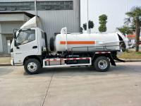 China Factory sale best price FOTON 4,000L sludge tanker vehicle, Customized diesel vacuum tanker car truck for sale for sale