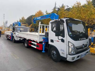 China Factory sale good price FOTON 3.2T telescopic crane boom mounted on cargo truck, Best cargo truck with crane for sale for sale