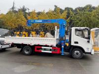 China Factory sale good price FOTON 3.2T telescopic crane boom mounted on cargo truck, Best cargo truck with crane for sale for sale