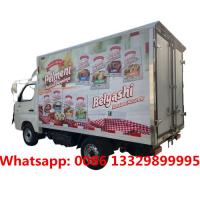 China Lower price FOTON gasoline mini frozen van box truck for Nigeria, HOT SALE! refrigerated minivan vehicle for sale