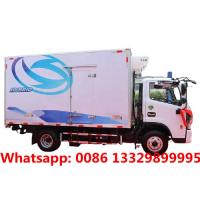 China new design good electric or hybrid refrigerated truck 4x2 5C thermo king electric or hybrid frozen refrigerated trucks for sale