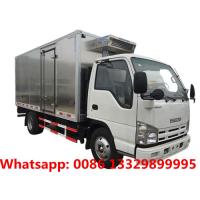 China Good price JAPAN ISUZU 2T stainless steel refrigerated truck for sale, customized frozen cold van box vehicle for sale
