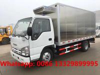 China Good price JAPAN ISUZU 2T stainless steel refrigerated truck for sale, customized frozen cold van box vehicle for sale