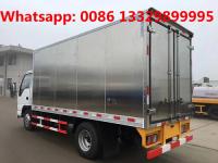 China Good price JAPAN ISUZU 2T stainless steel refrigerated truck for sale, customized frozen cold van box vehicle for sale
